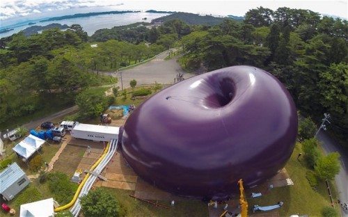 World's First Inflatable Concert Hall in Japan Almost Complete