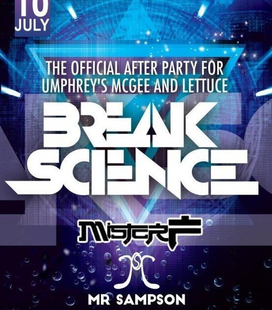 Break Science Announces Official Umphrey's McGee/Lettuce Afterparty