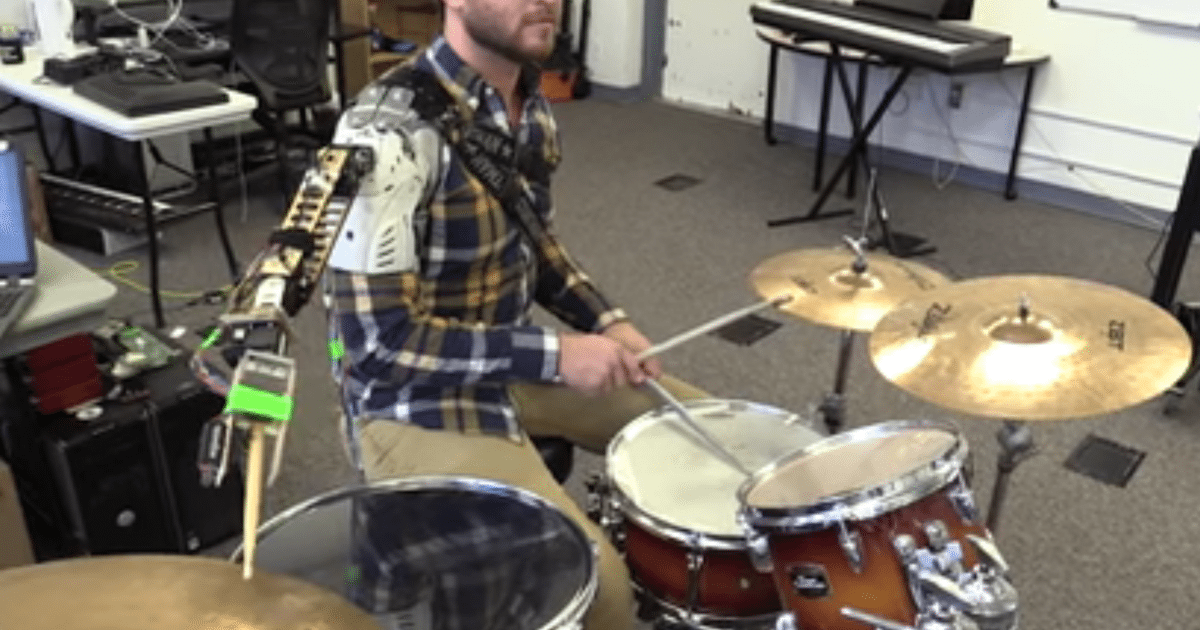 Scientists Create Robotic Third Arm To Help Drummers Jam Harder [Watch]