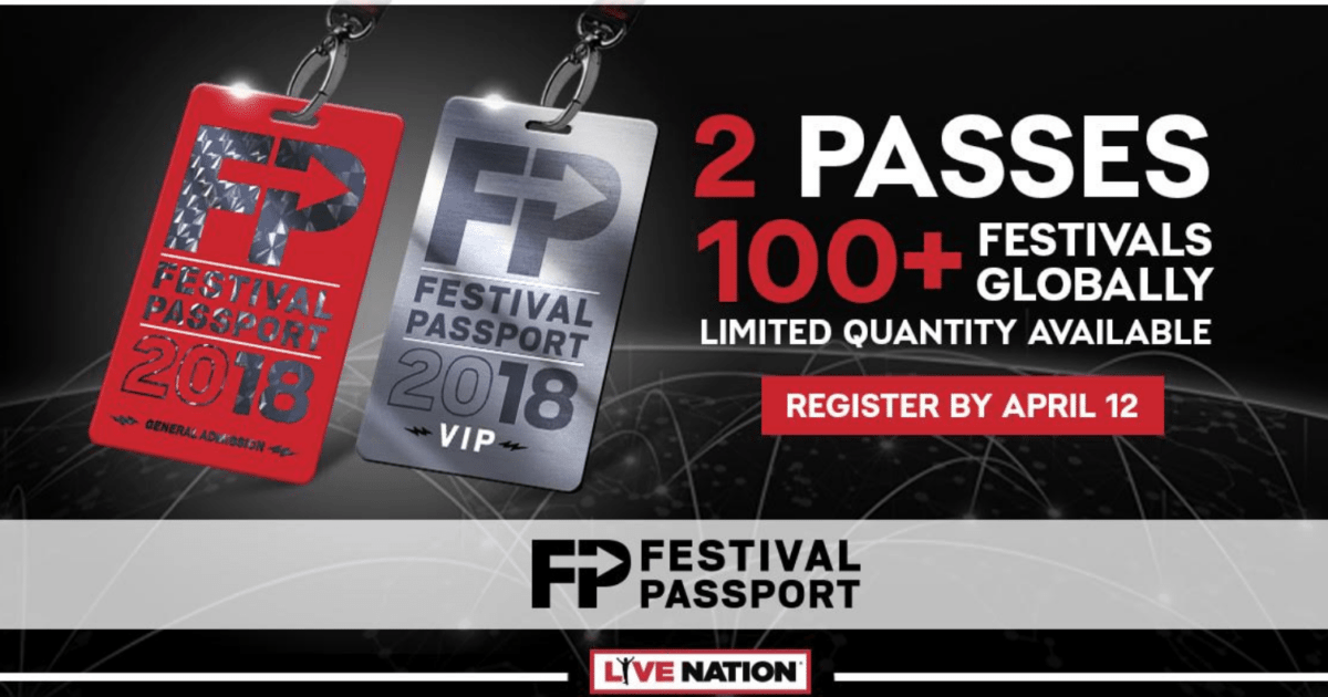 Live Nation To Sell 2018 "Festival Passport" That Gives You Access 100 ...