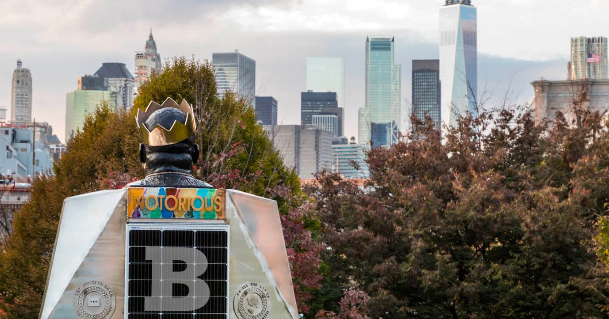 Nine-Foot Audiovisual Sculpture Of The Notorious B.I.G. Installed In ...