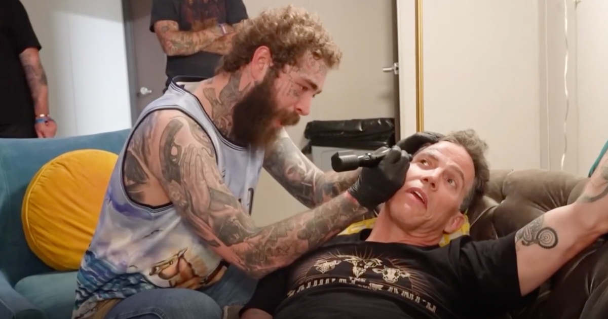 Watch Billy Strings' Video Of Post Malone Tattooing A Penis On Steve-O ...