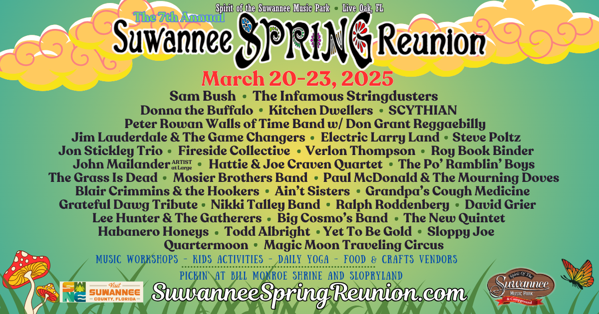Win A Pair Of Tickets To Suwannee Spring Reunion 2025!