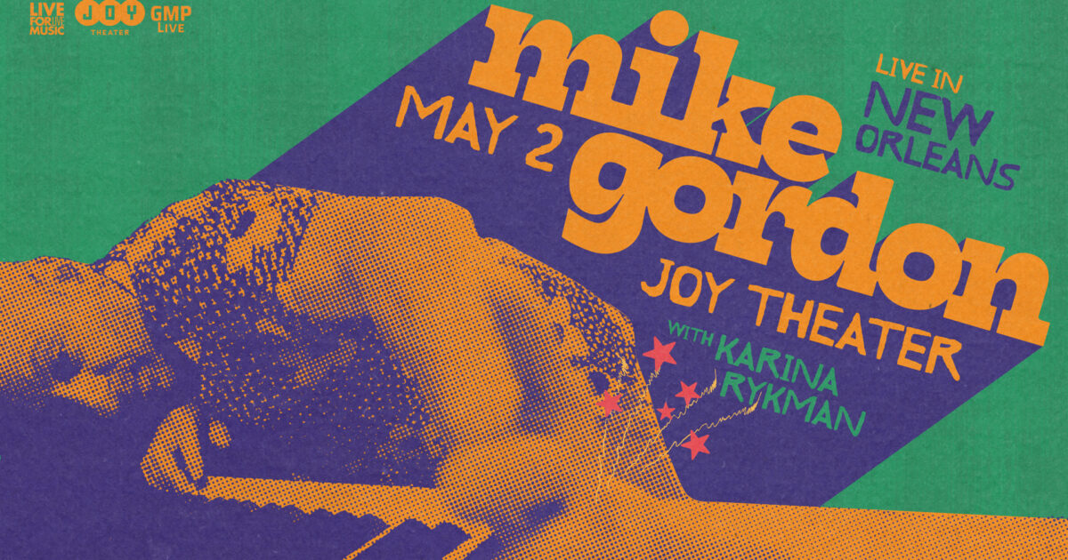 Fest by Nite: Mike Gordon w/ Karina Rykman | The Joy Theater | New ...